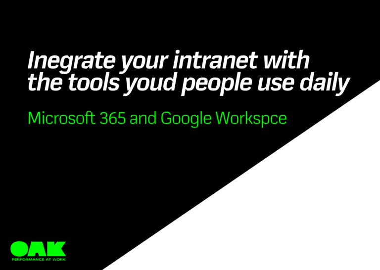 How do intranets integrate with Microsoft 365 or Google Workspace ...